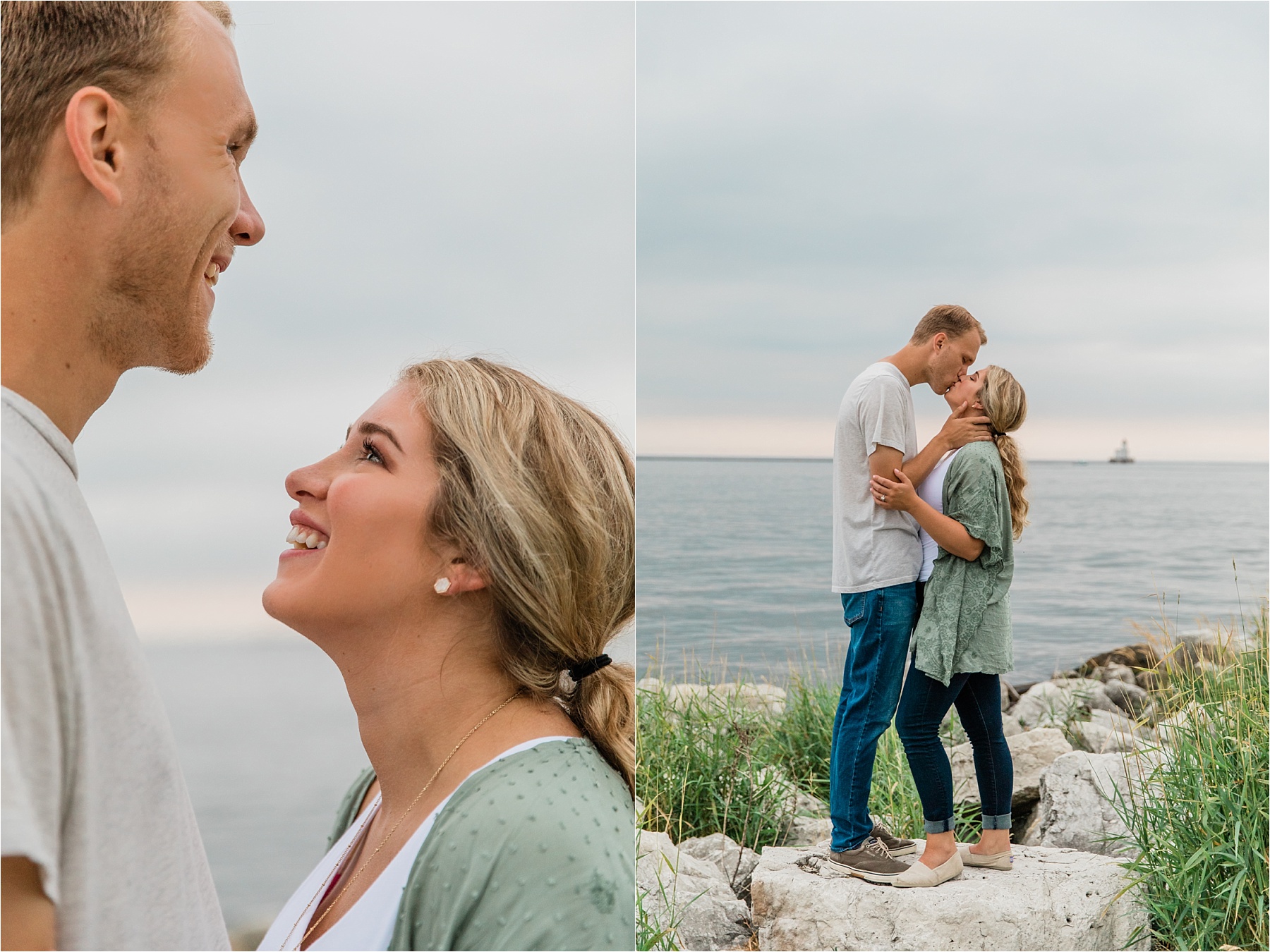 Lakeshore State Park Engagement Session | Melanie + Kody | Milwaukee ...